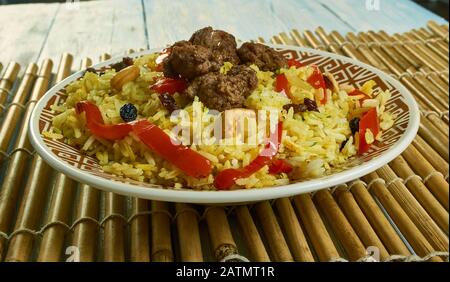 Bariis Iskukaris , spiced Somali rice dish Stock Photo - Alamy