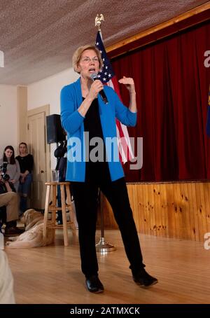 U.S. Senator Elizabeth Warren (D-MA) speaking at a press conference for ...