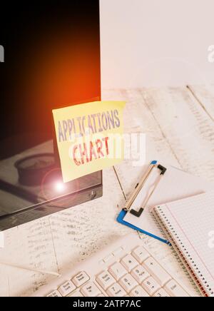 Handwriting text writing Applications Chart. Conceptual photo graph ...