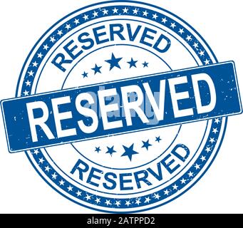 reserved grunge ribbon. reserved sign. reserved banner Stock Vector ...