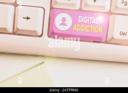 Handwriting text writing Digital Addiction. Conceptual photo disorder ...