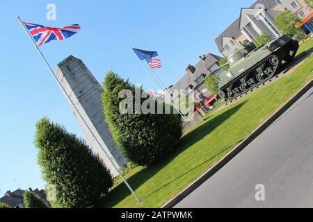 The Patton Memorial in Avranches, Normandy, France Stock Photo - Alamy