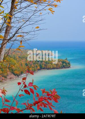 Au Sable Light, Log Slide, Pictured Rocks National Lakeshore, Munising ...