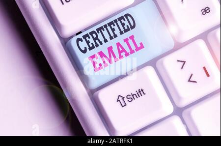 Writing note showing Verify. Business photo showcasing make sure or ...