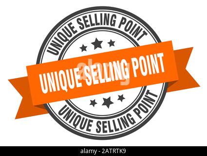 unique selling point label. unique selling pointround band sign. unique ...