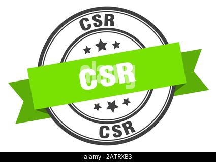 csr label. csrround band sign. csr stamp Stock Vector Image & Art - Alamy