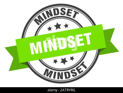 mindset label. mindsetround band sign. mindset stamp Stock Vector Image ...