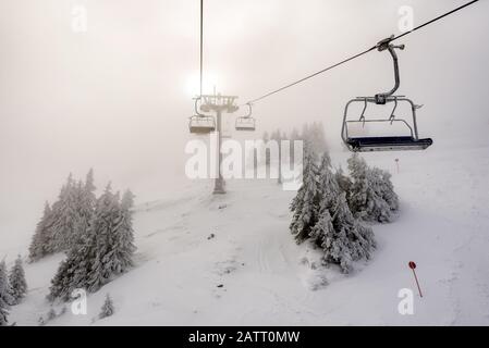 Ski Lift on Kopaonik Mountain Landscape at Summer Stock Photo - Alamy