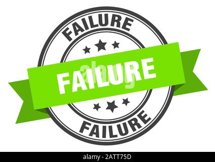 failure label. failureround band sign. failure stamp Stock Vector Image ...