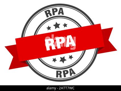 rpa label. rparound band sign. rpa stamp Stock Vector Image & Art - Alamy