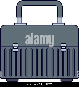 toolbox icon over white background colorful design vector illustration ...