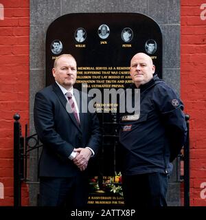 Billy McManus (left), whose father William was killed in the Sean ...