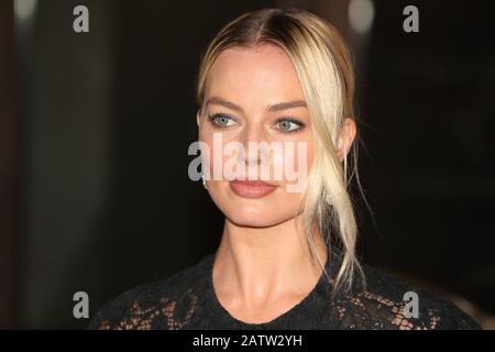 Margot Robbie arriving at Grosvenor House Hotel for the EE BAFTA after ...