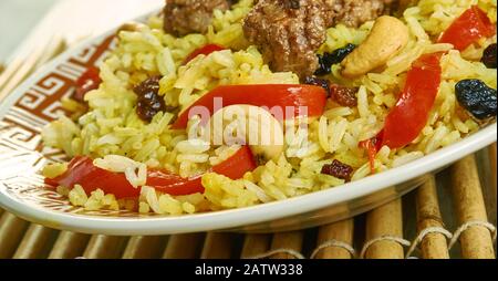 Bariis Iskukaris , spiced Somali rice dish Stock Photo - Alamy