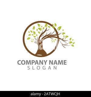 Professional Arborist Tree Care Service Organic Eco Sign Concept ...