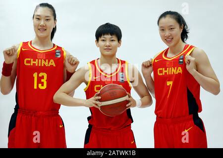 Belgrade, Serbia. 5th Feb, 2020. China's Han Xu (L), Li Yuan (C) and Li ...