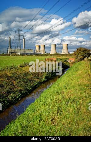 West Burton A and B power stations, Nottinghamshire, England UK Stock ...