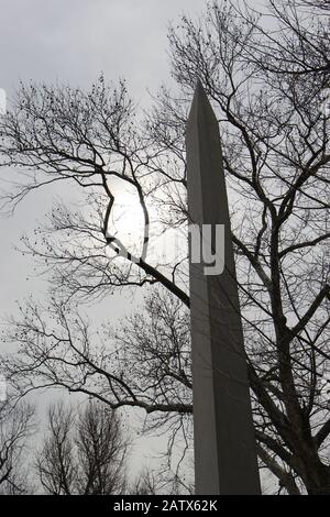John Alexander Collins Grave Site Obelisk Monument Woodland Cemetery ...