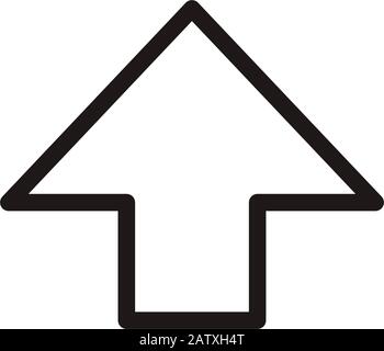 Shift computer key button on white background. flat style. Shift button symbol. shift key sign ...