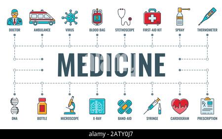 Medical Healthcare Typography Banner Stock Vector Image & Art - Alamy