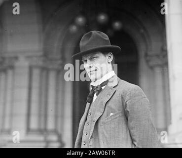 A portrait of Governor William Sulzer of New York, taken in Albany on ...