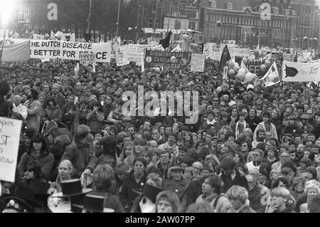 Peace march in Amsterdam by about 350,000 people against nuclear ...