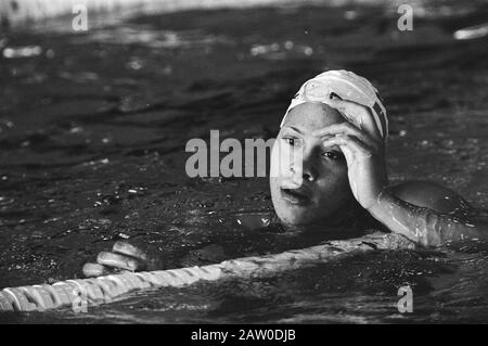 National winter swimming championships Utrecht; Enith Brigitha starts ...