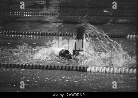 National swimming championships Amersfoort; Enith Brigith in action ...