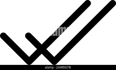 Check icon design template. Vector illustration Stock Vector Image ...