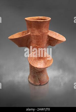 Minoan ritual offering vessel drom temple of snakes, 1700-1600 BC ...