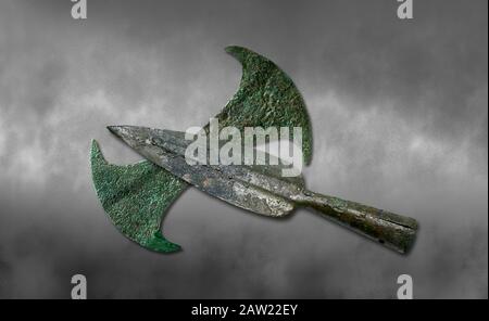 Minoan cult bronze double axe 'labrys', 1600-1400 BC, Heraklion ...