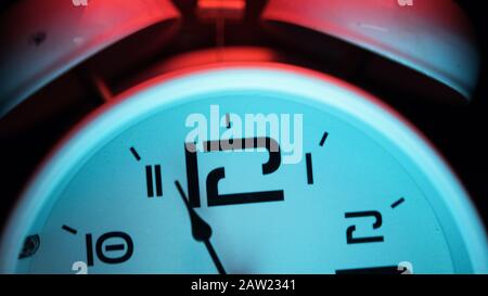 Blurry white alarm clock is suitable for use as a background in great ...