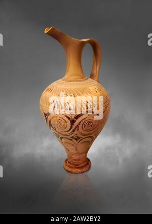 Minoan decorated jug for export, Kommos Harbour 1600-1450 BC; Heraklion ...