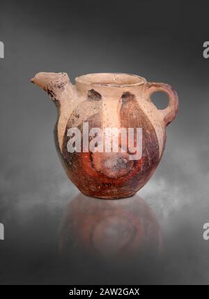 Vasiliki Ware jug with characteristic mottled decorations, Vasiliki ...