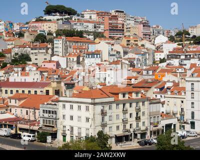 viewpoint Miradouro da Nossa Senhora do Monte, Portugal, Lisbon Stock ...