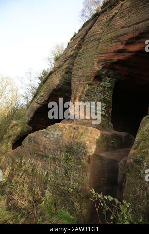 Nanny's rock caves on Kinver edge, Staffordshire, England, UK Stock ...