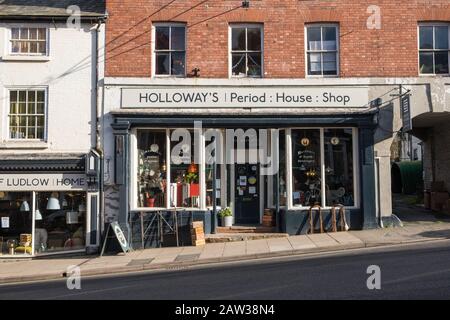 Ludlow Period House Shop, Ludlow, Shropshire, England, UK Stock Photo ...