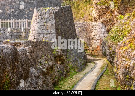 Urasoe, Okinawa, Japan at Urasoe Castle Ruins. The site is part of the ...