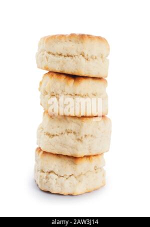 Stack of scones against white background Stock Photo - Alamy