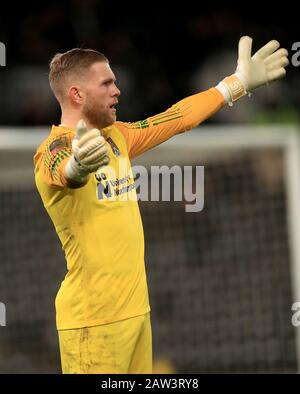 Northampton Town goalkeeper David Cornell during the warm up before the ...