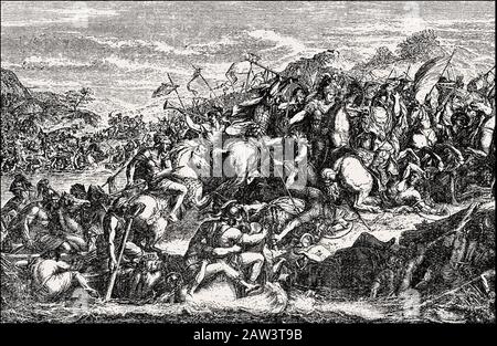 Alexander the Great in battle at the Granicus River Stock Photo - Alamy