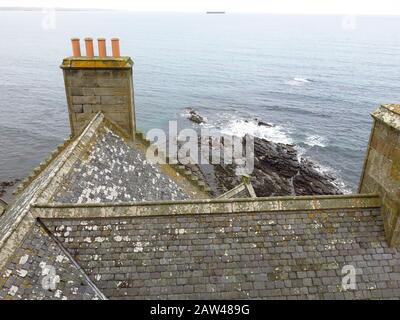 Typical tradtional scottish roof construction details Stock Photo - Alamy
