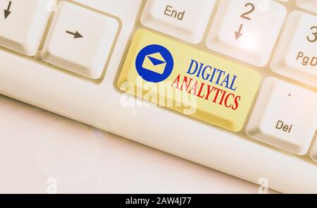 Text sign showing Digital Analytics. Internet Concept the analysis of ...