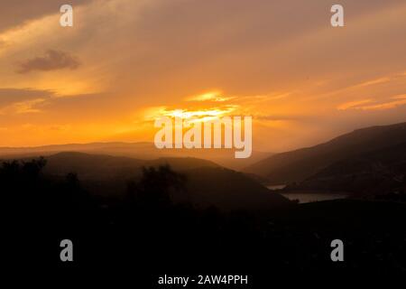 The king Talal Dam is a large and beautiful dam in the hills of ...