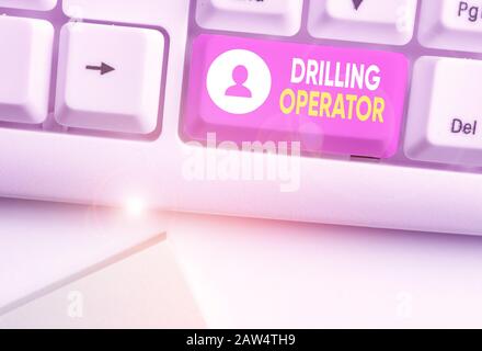 Handwriting text writing Drilling Operator. Conceptual photo someone ...