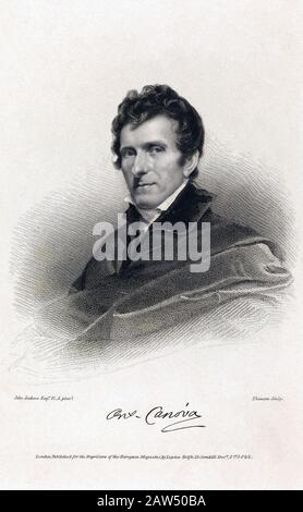 Portrait of sculptor Antonio Canova (1757-1822). Found in the ...