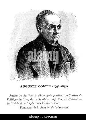 AUGUSTE COMTE (1798-1857) French philosopher Stock Photo - Alamy