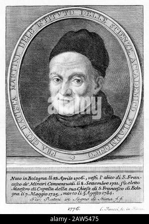 Padre Martini (1706 - 1784) Italian composer born in Bologna. Visted by ...