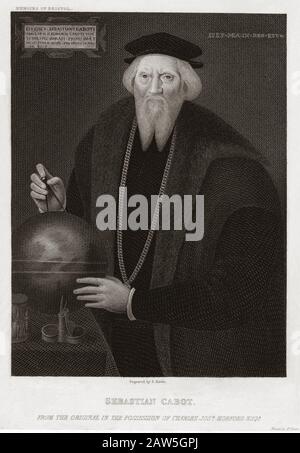 Sebastian Cabot portrait, 1474 – 1557, was a Venetian explorer and ...