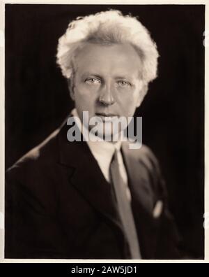 Leopold Stokowski. Portrait of the British conductor, Leopold Anthony ...